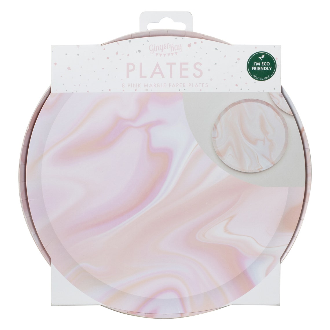 Pink Marble Paper Plates Pack of 8 Eco Friendly for Fun Kids - Etsy