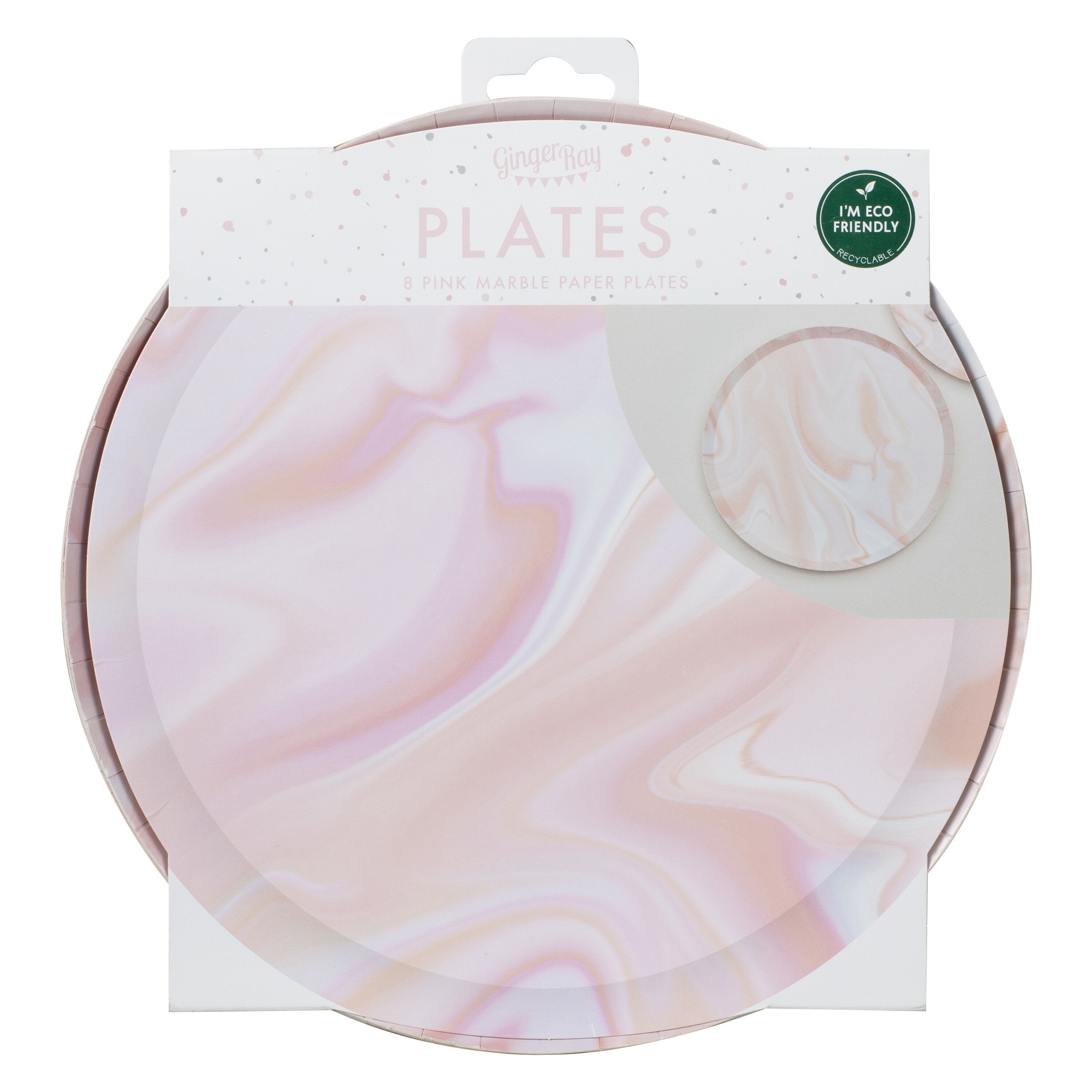 Pink Marble Paper Plates Pack of 8 Eco Friendly for Fun Kids - Etsy