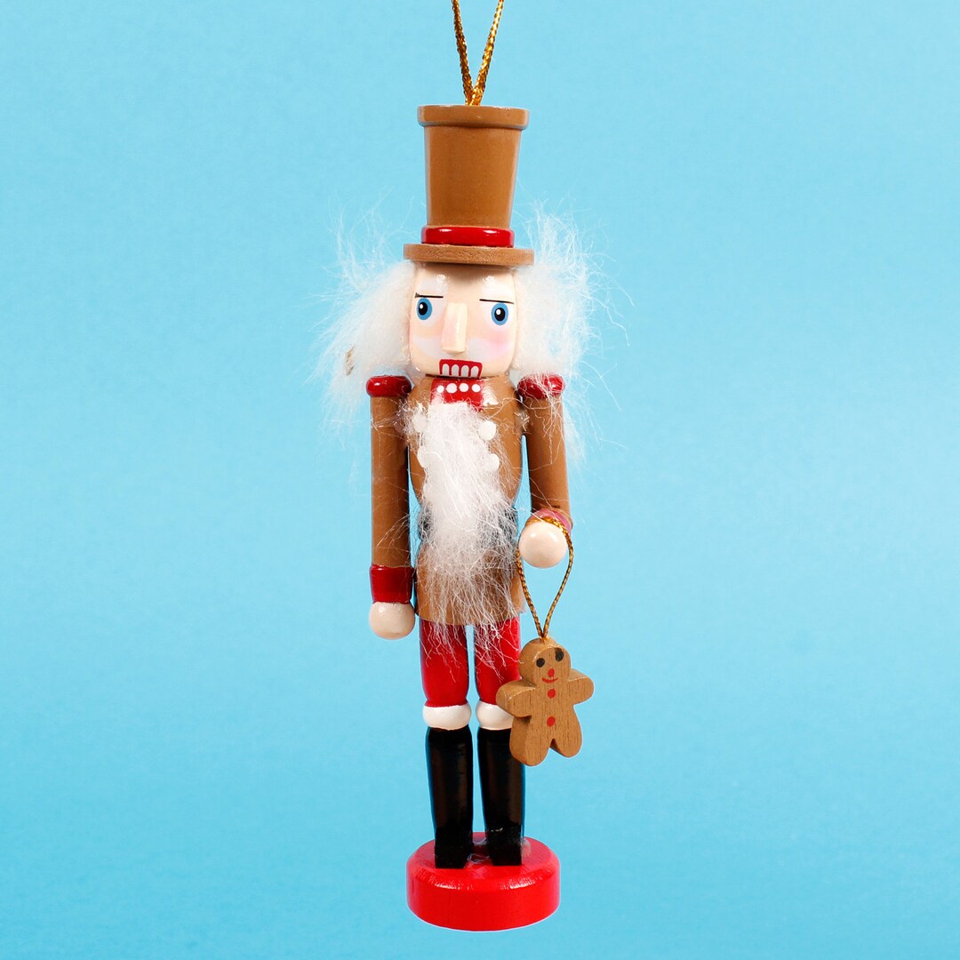 Nutcracker Bauble Wooden Gingerbread Christmas Tree Hanging Decoration ...
