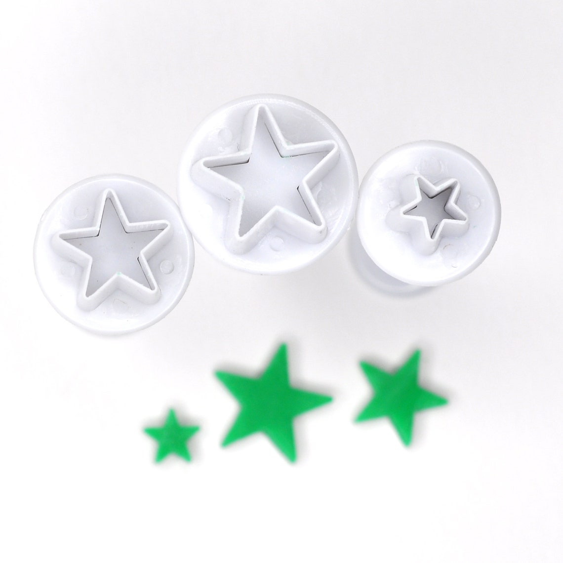 5 Point Star Cookie Fondant Cutter Set of 3 for Star Baker Astronomy ...