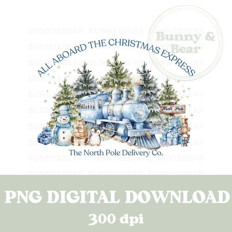 Blue North Pole Clip Art - Etsy UK