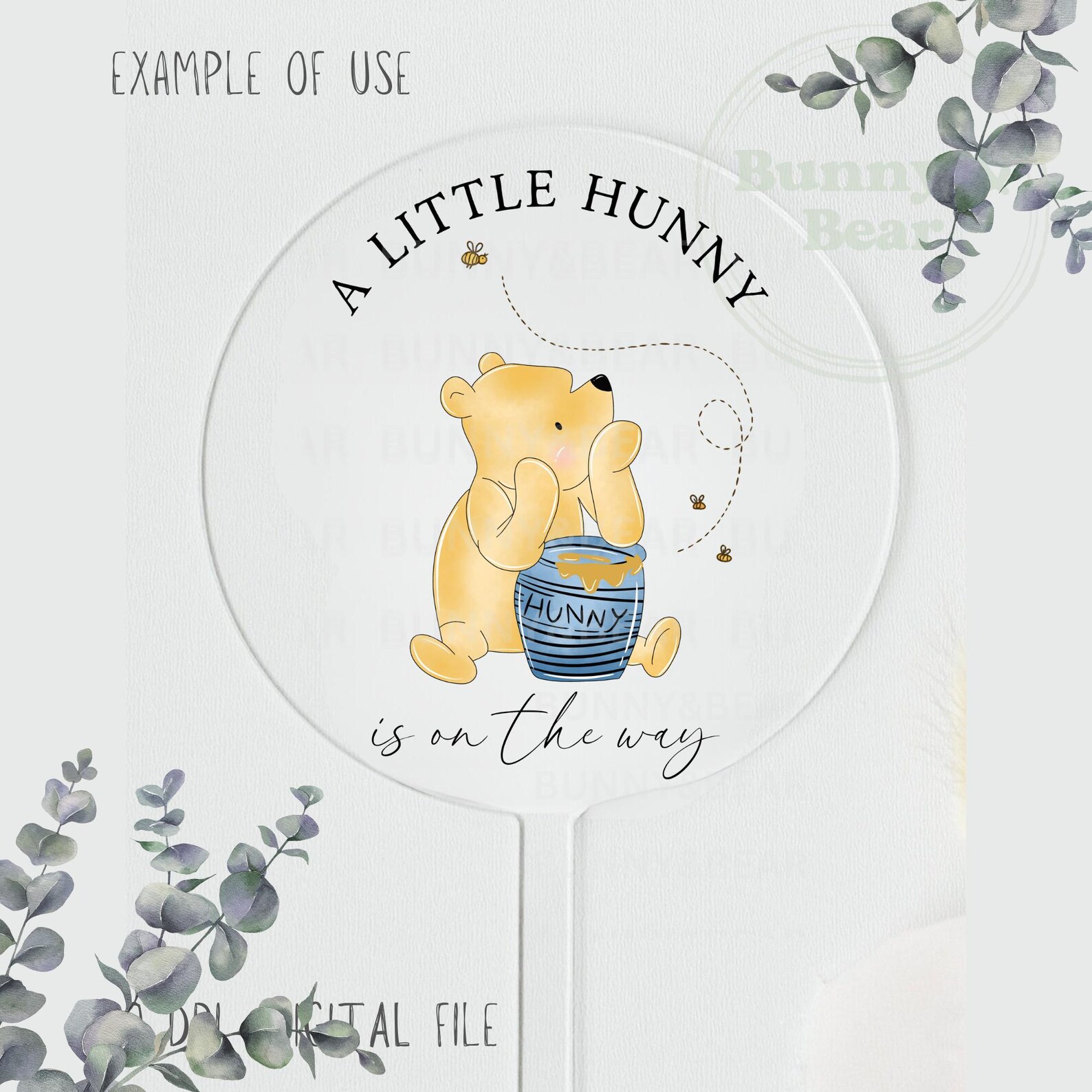 Classic Winnie the Pooh, A Little Hunny is on the Way, PNG, Pooh Bear ...