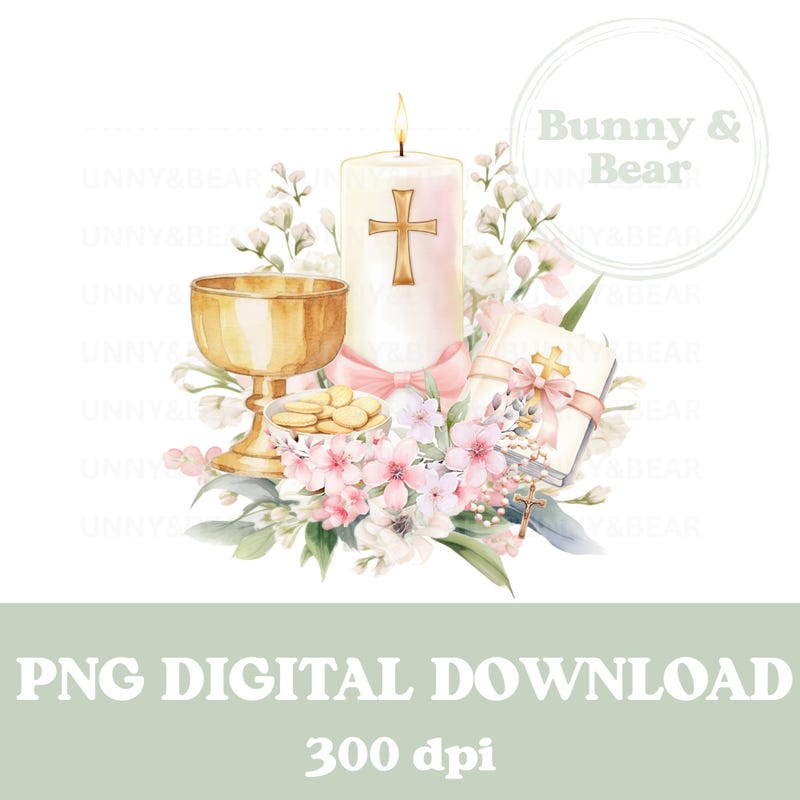 Clipart First Communion Art - Etsy UK