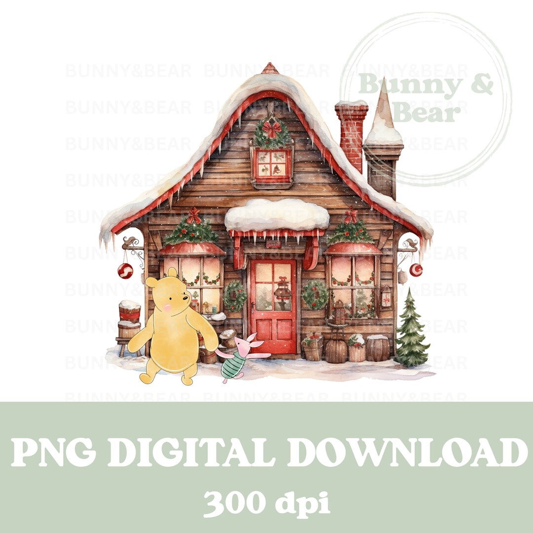 Classic Winnie the Pooh & Piglet Christmas Candy Store, PNG, Pooh Bear ...