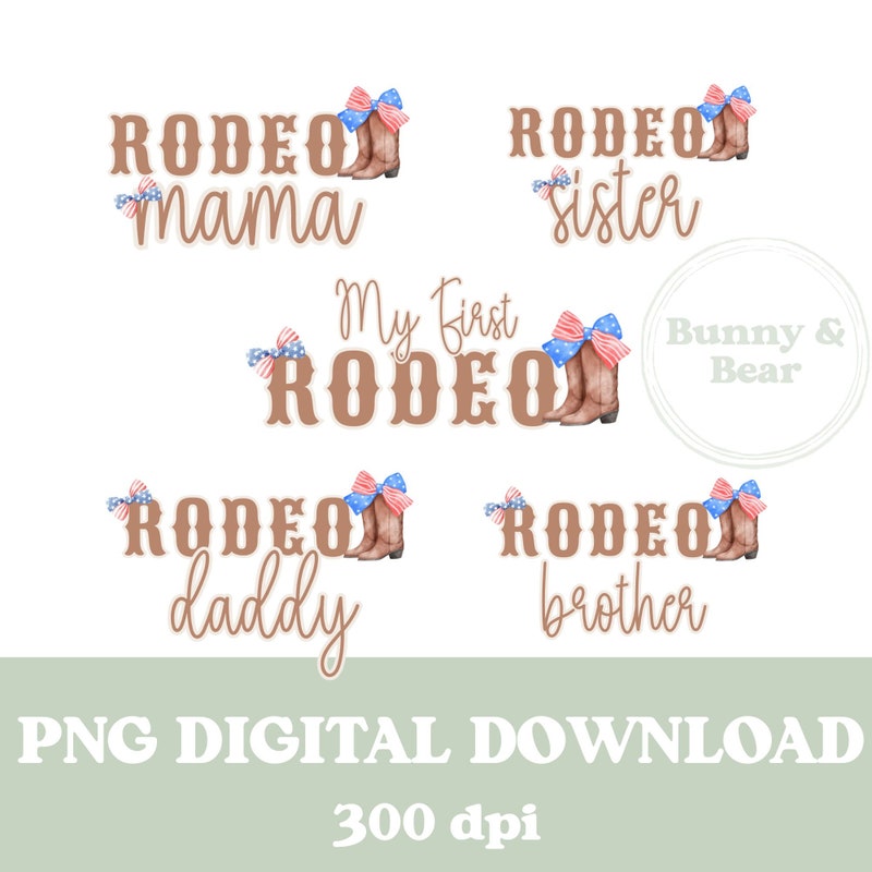 First Rodeo Clipart - Etsy