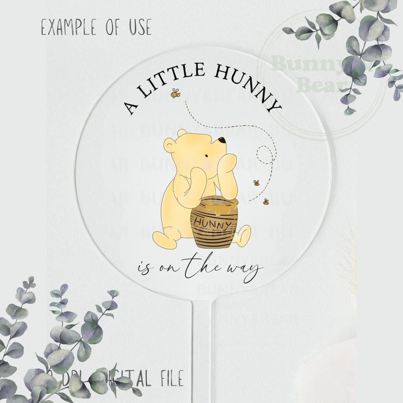 Classic Winnie the Pooh, A Little Hunny is on the Way, PNG, Pooh Bear ...