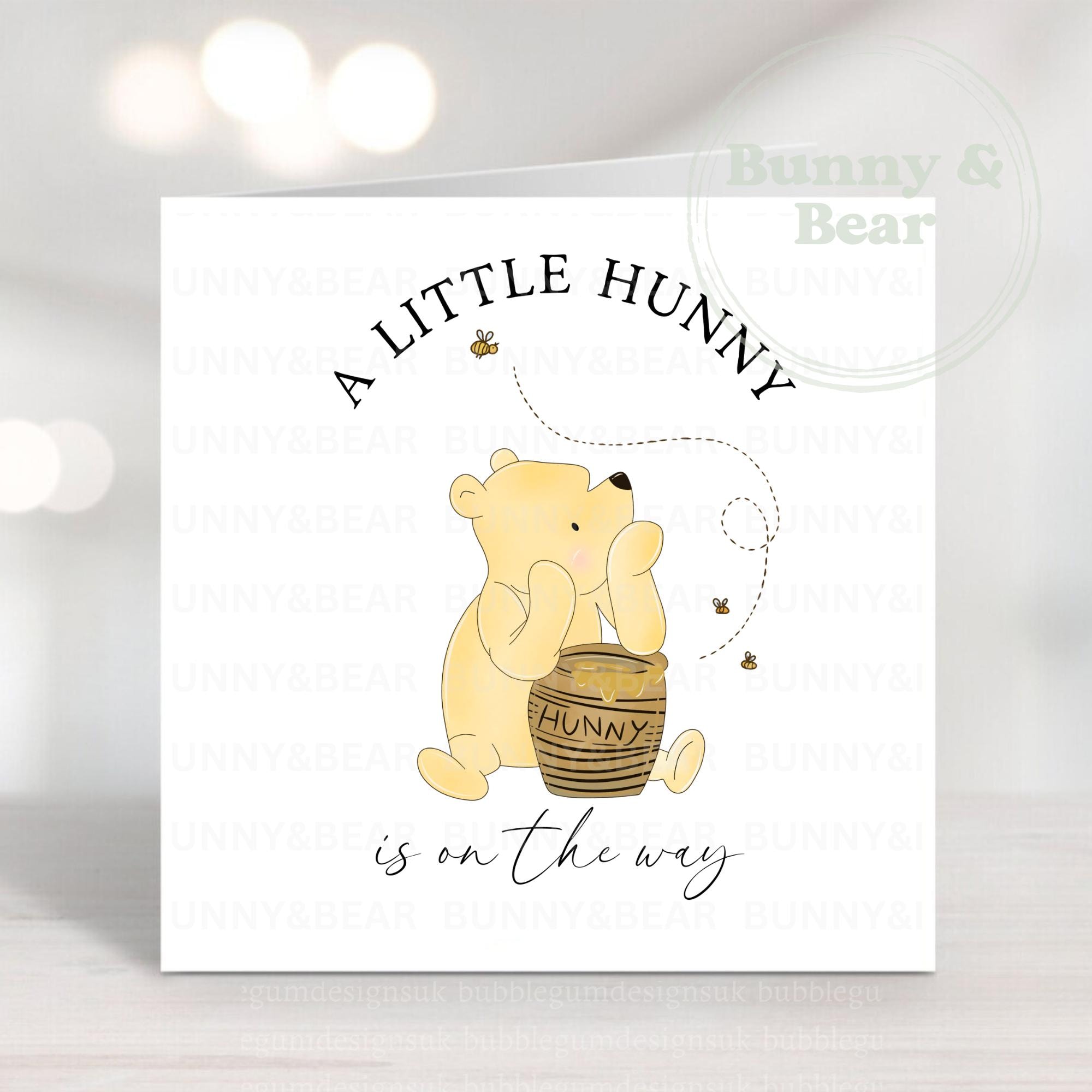 Classic Winnie the Pooh, A Little Hunny is on the Way, PNG, Pooh Bear ...