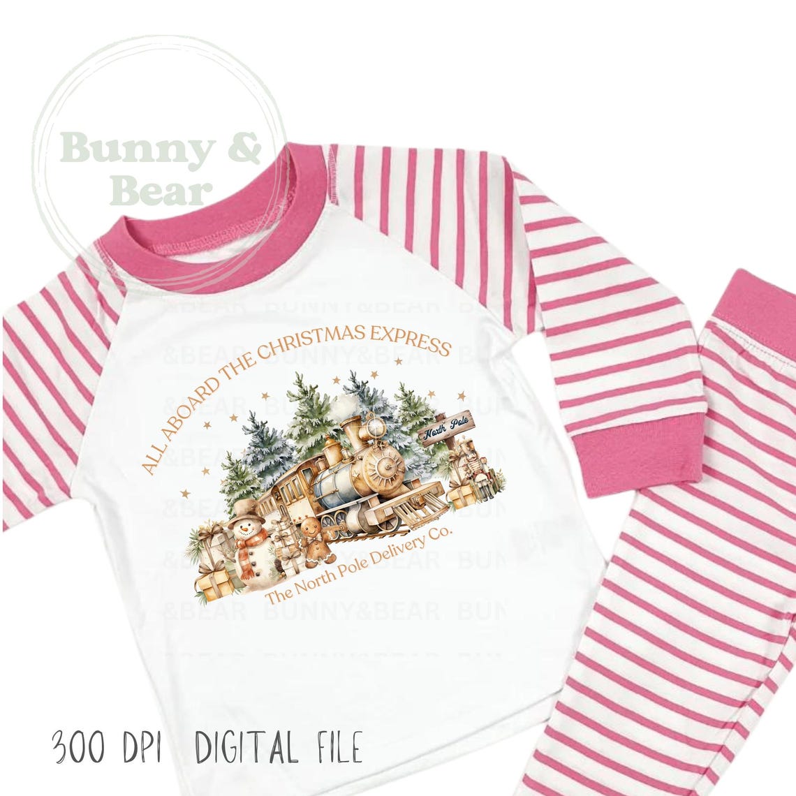 Gold Christmas Express Train PNG, North Pole Delivery Co, Santa Sack ...