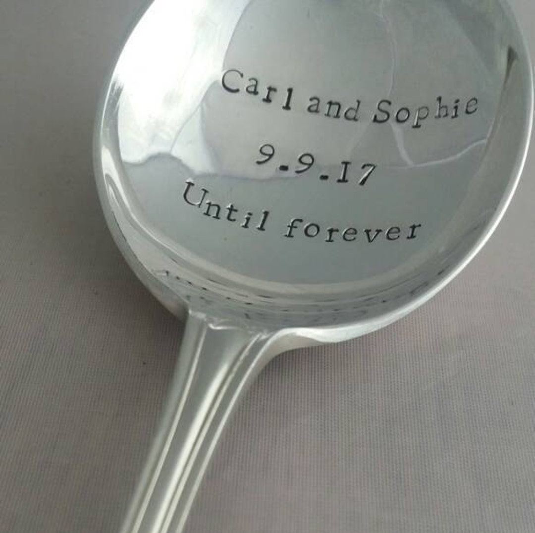 Love Spoon - Spooning Since. Customised, Vintage,large, Silver Plate ...