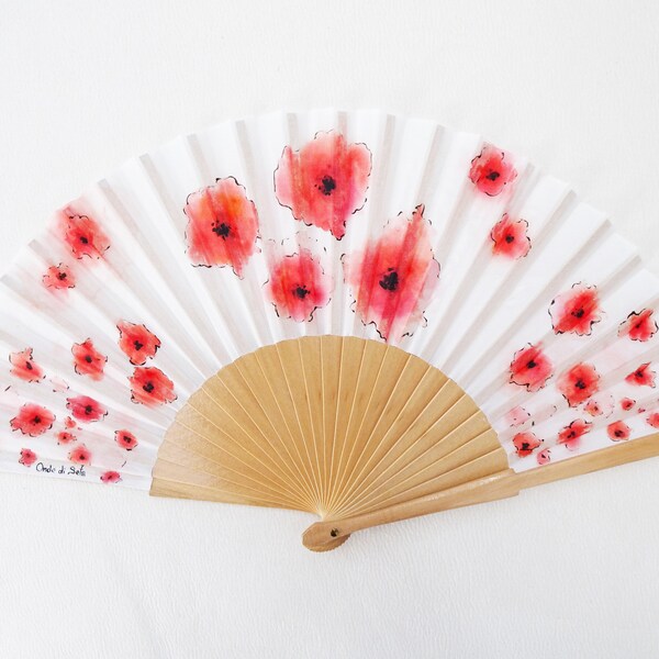 Hand Painted Fan - Etsy