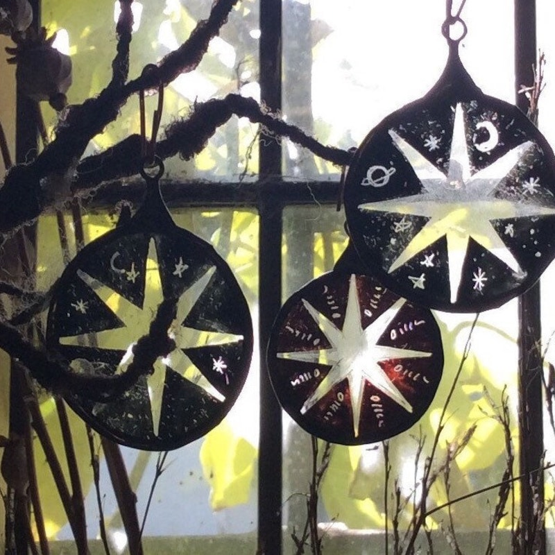 Star Glass Sun Catcher - Etsy UK