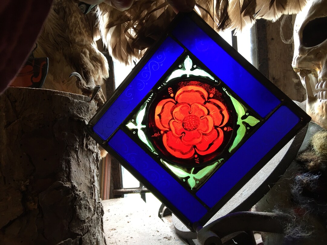 Lancaster Red Tudor Rose Light Catcher - Etsy
