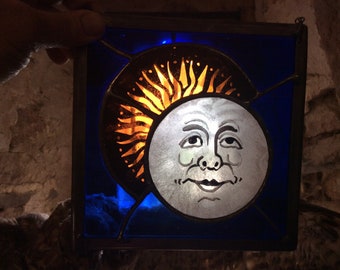 Solar Eclipse Stained Glass - Etsy