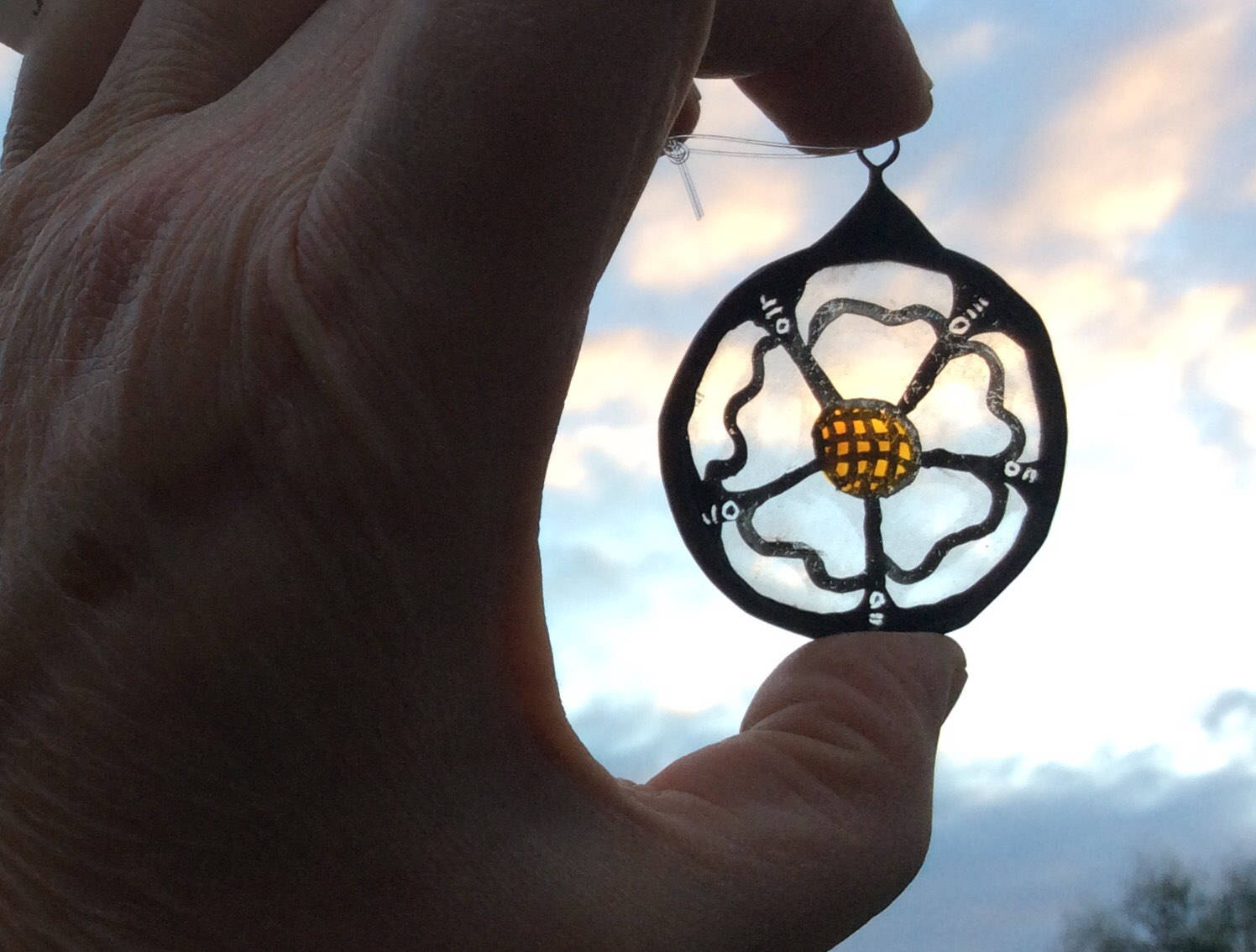 Vintage Glass York Rose Stained Glass Forever Flowers - Etsy UK