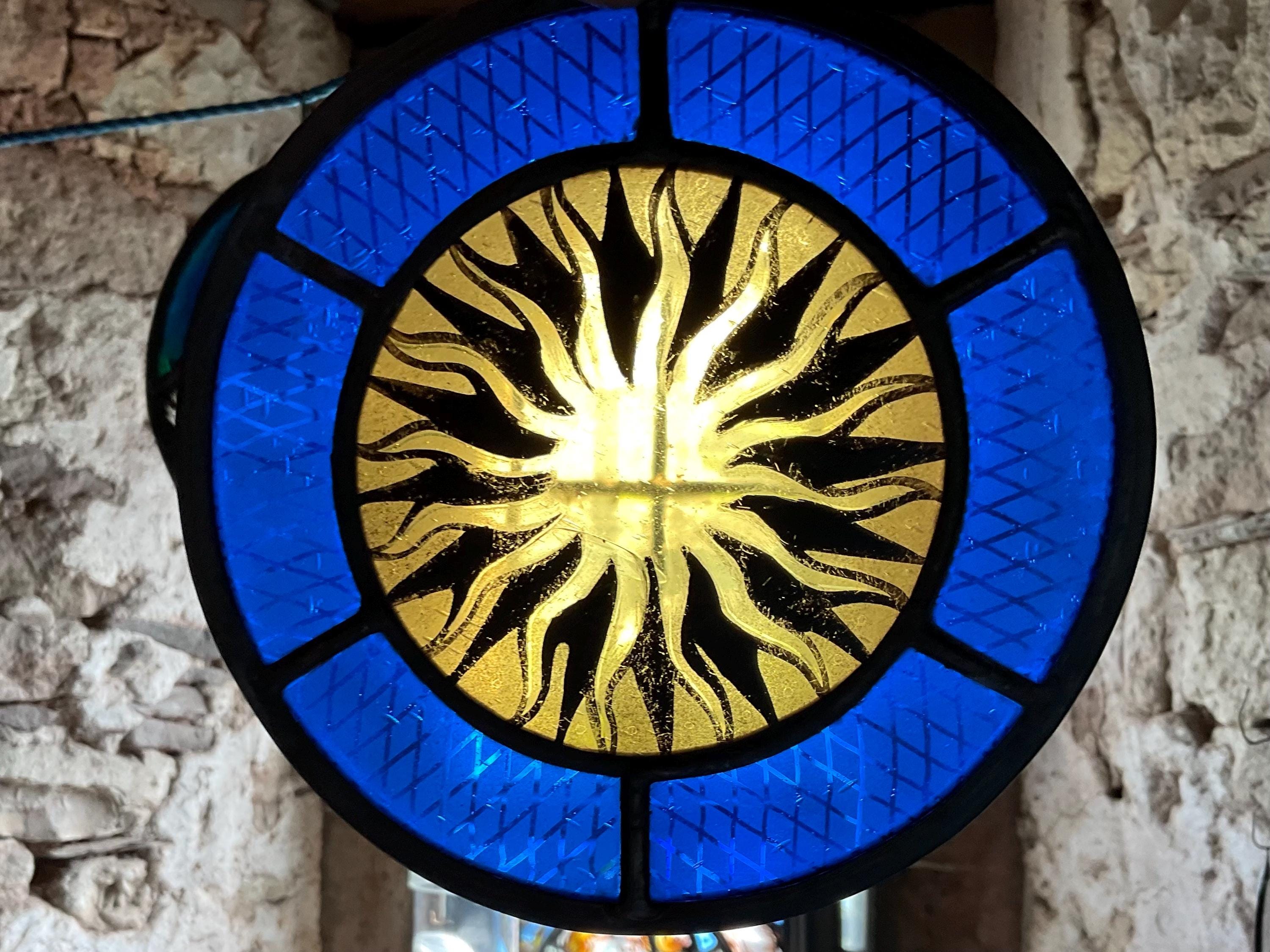 Medieval Sun in Splendour Stained Glass Sun Catcher - Etsy