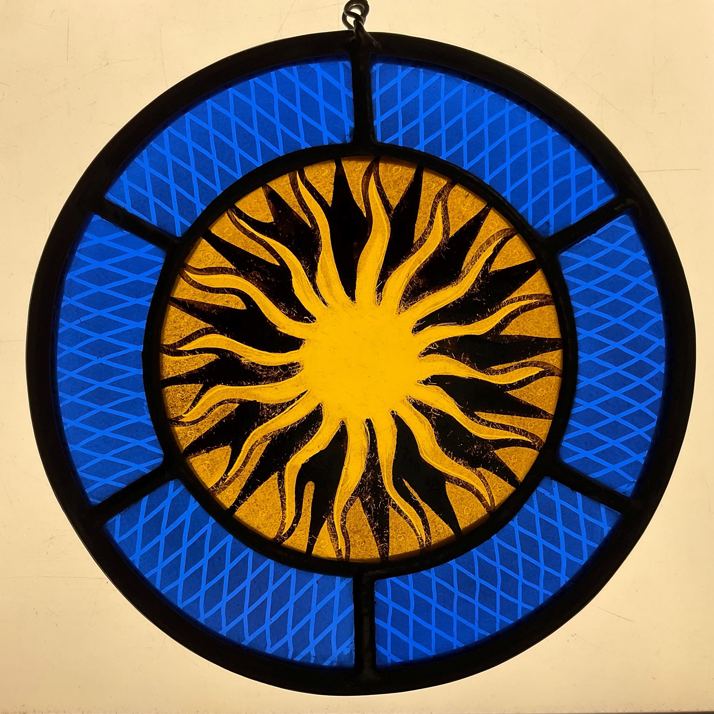 Medieval Sun in Splendour Stained Glass Sun Catcher - Etsy