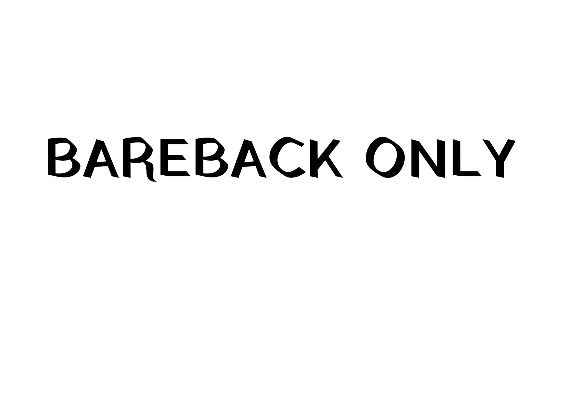 Bareback Only Temporary Tattoo Etsy