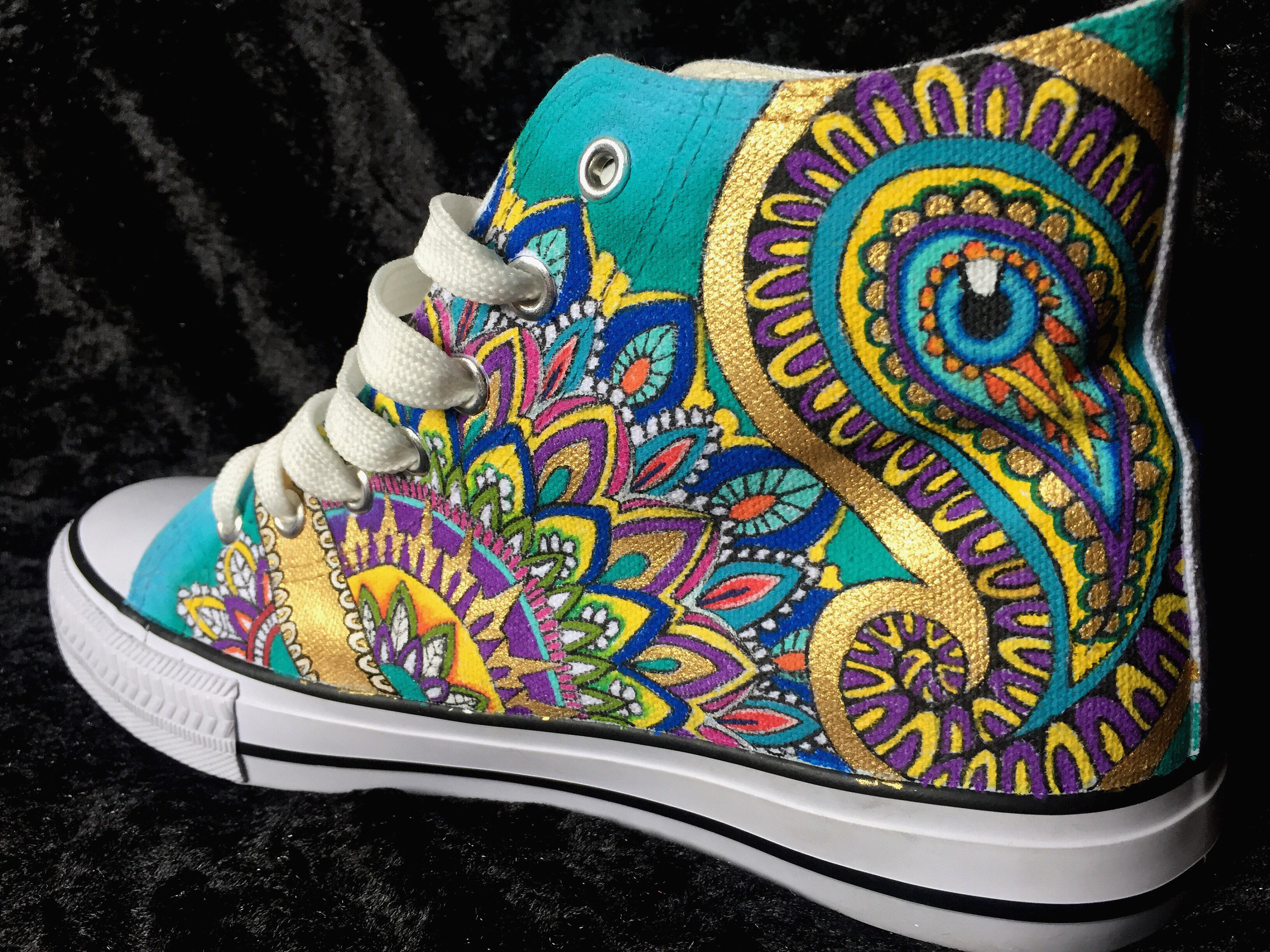 Custom Handpainted Shoes Custom Kicks Custom Sneakers Custom Trainers ...