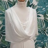 Crossover Shawl in Ivory Pleated Fabrics UP - Etsy