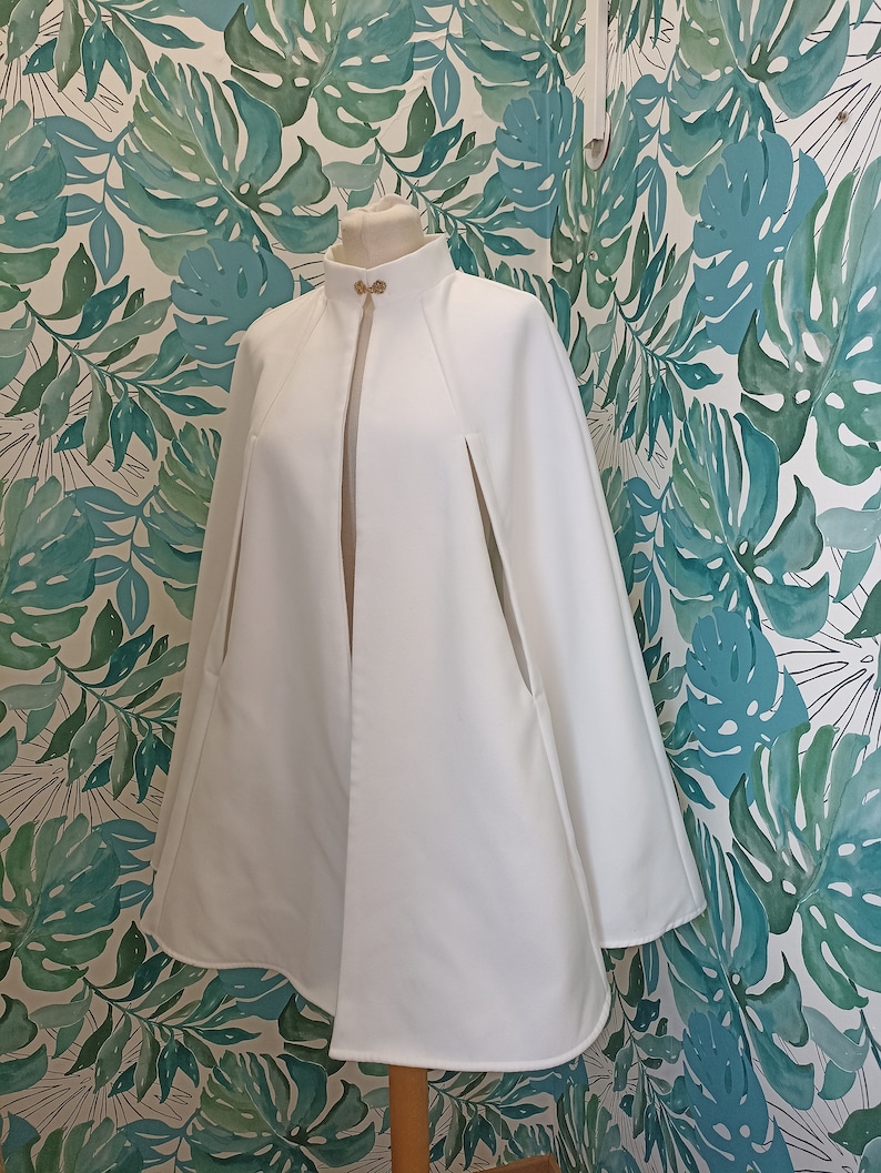 Long Ivory Cape | Bridal Cape | Winter Cape - Etsy