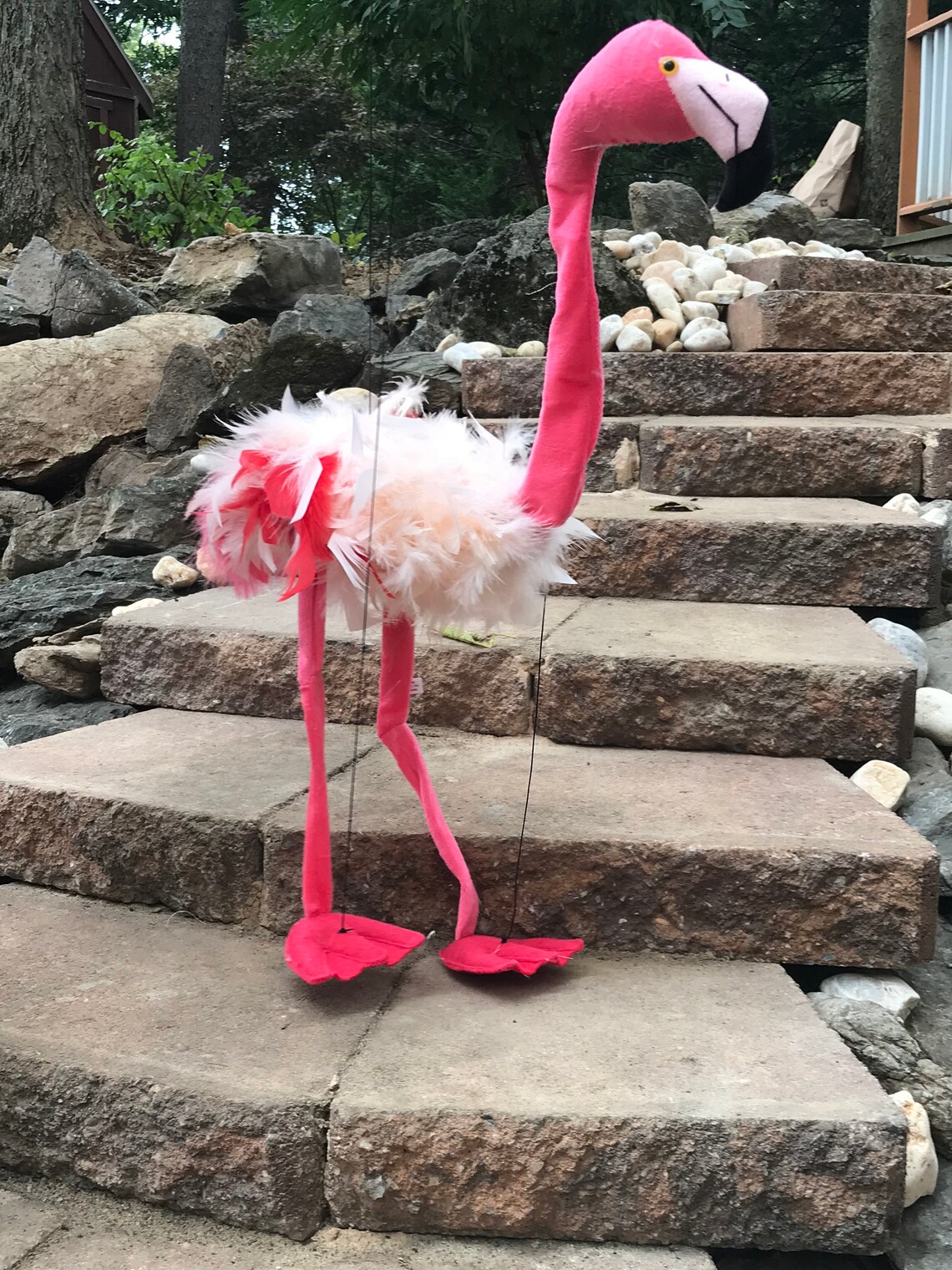 20 Feather Flamingo Puppets - Etsy
