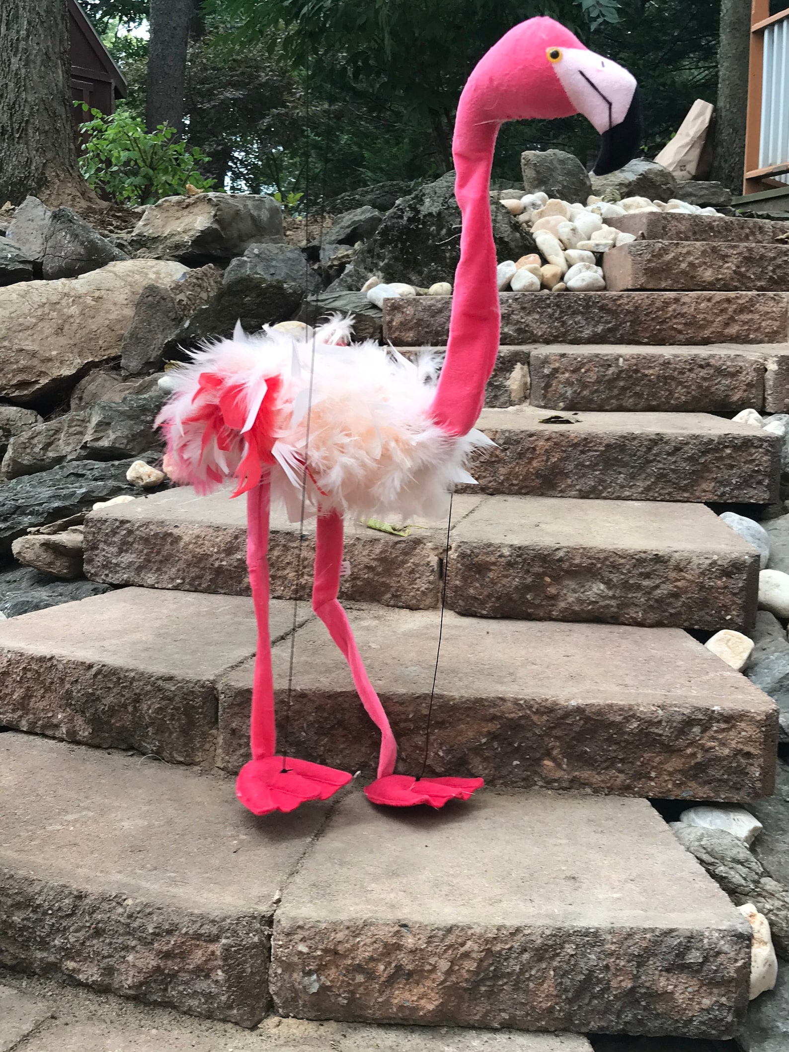 20” Feather Flamingo Puppets - Etsy