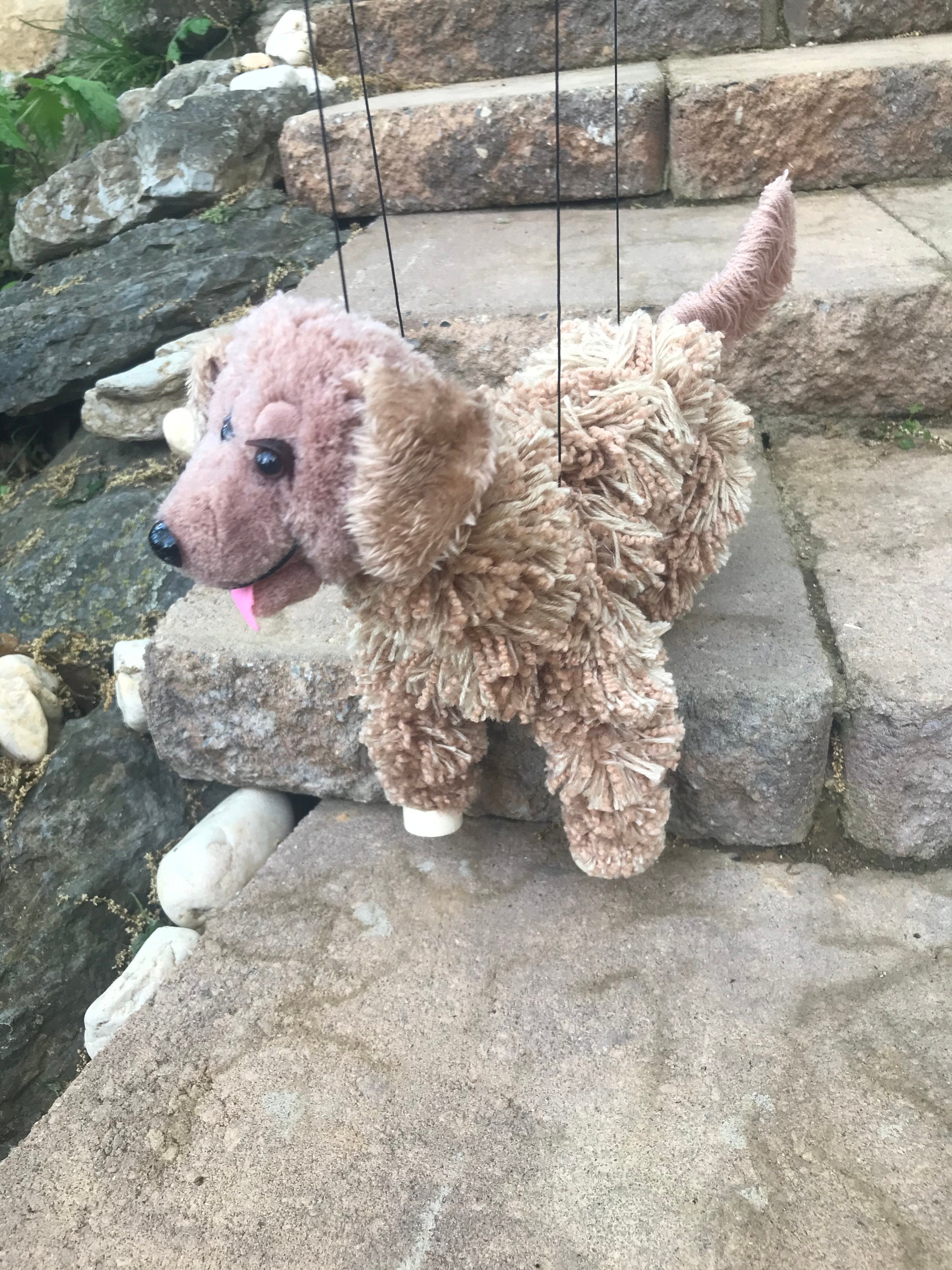 Very High Quality Golden Retriever and Labrador Dog Puppets Marionettes ...