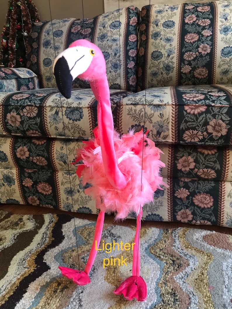 20” Feather Flamingo Puppets - Etsy
