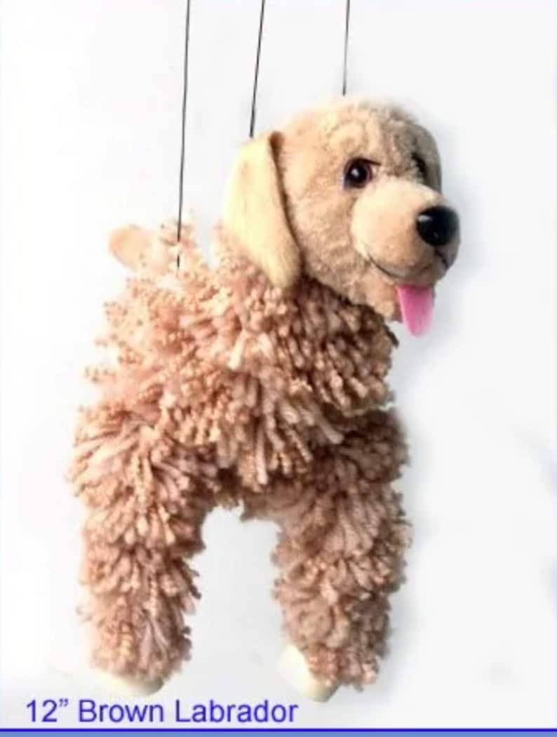 Very High Quality Golden Retriever and Labrador Dog Puppets Marionettes ...