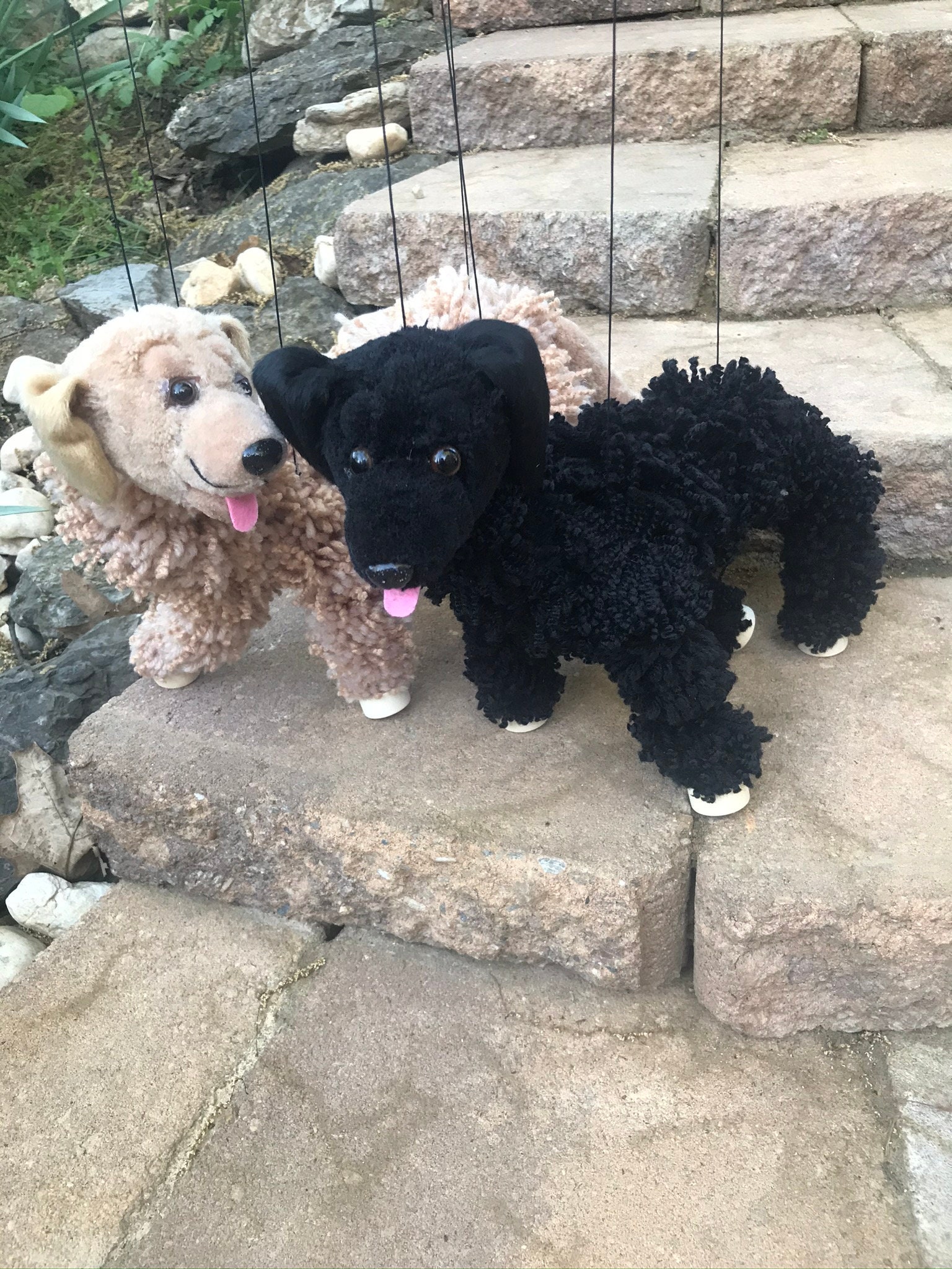Very High Quality Golden Retriever and Labrador Dog Puppets Marionettes ...