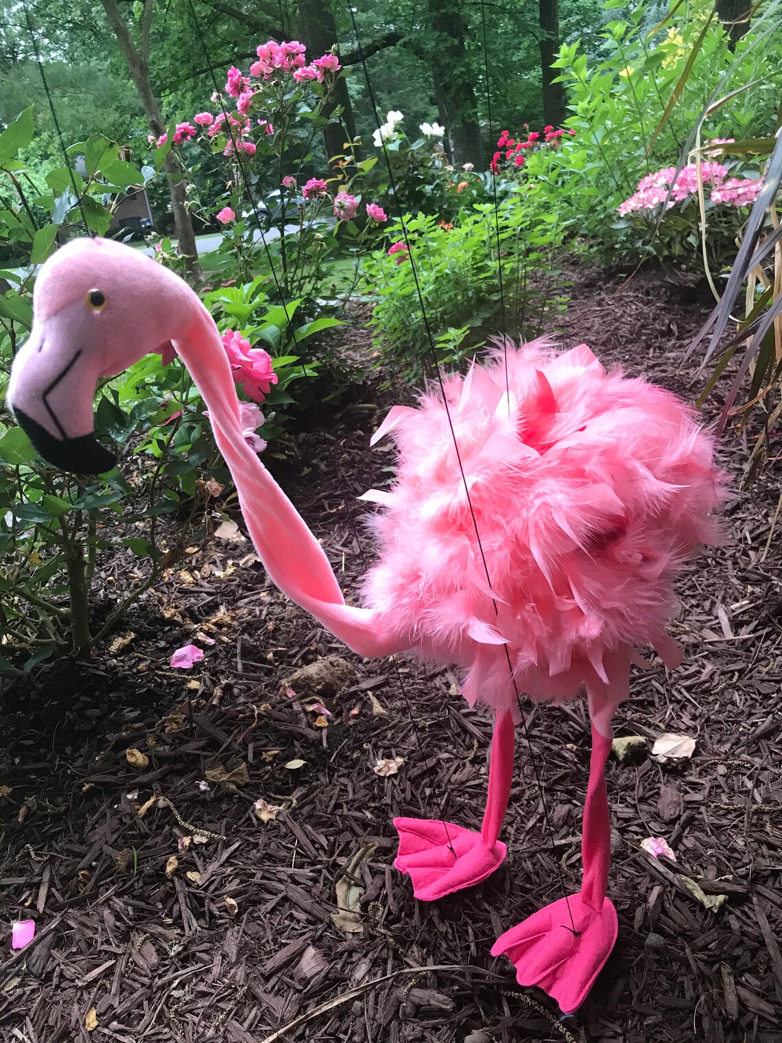 20 Feather Flamingo Puppets - Etsy