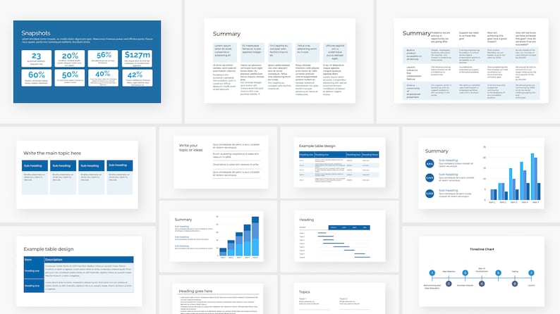 Canva Business Powerpoint Presentation Template - 30 Unique Slides ...