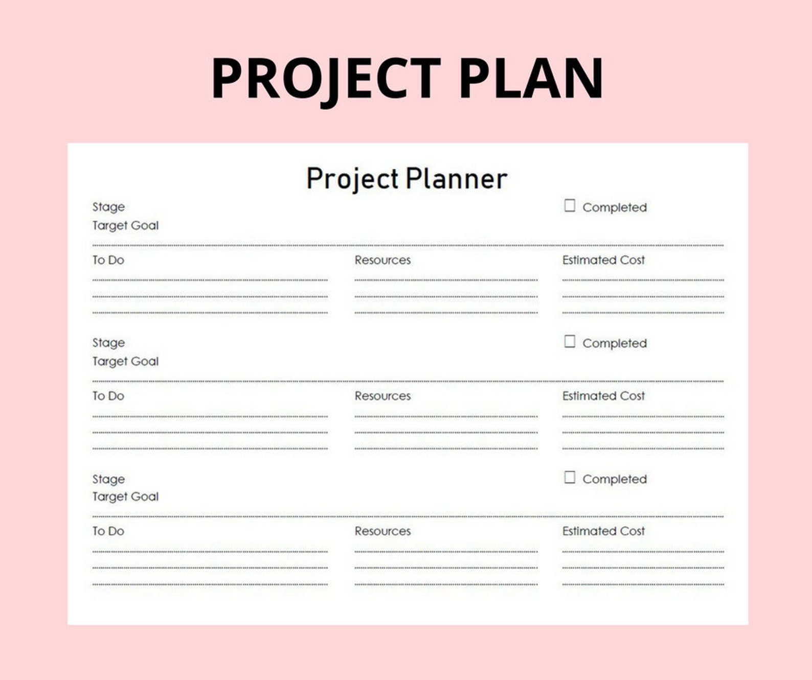 Project Management Milestone Timeline Charts and Project Planner ...