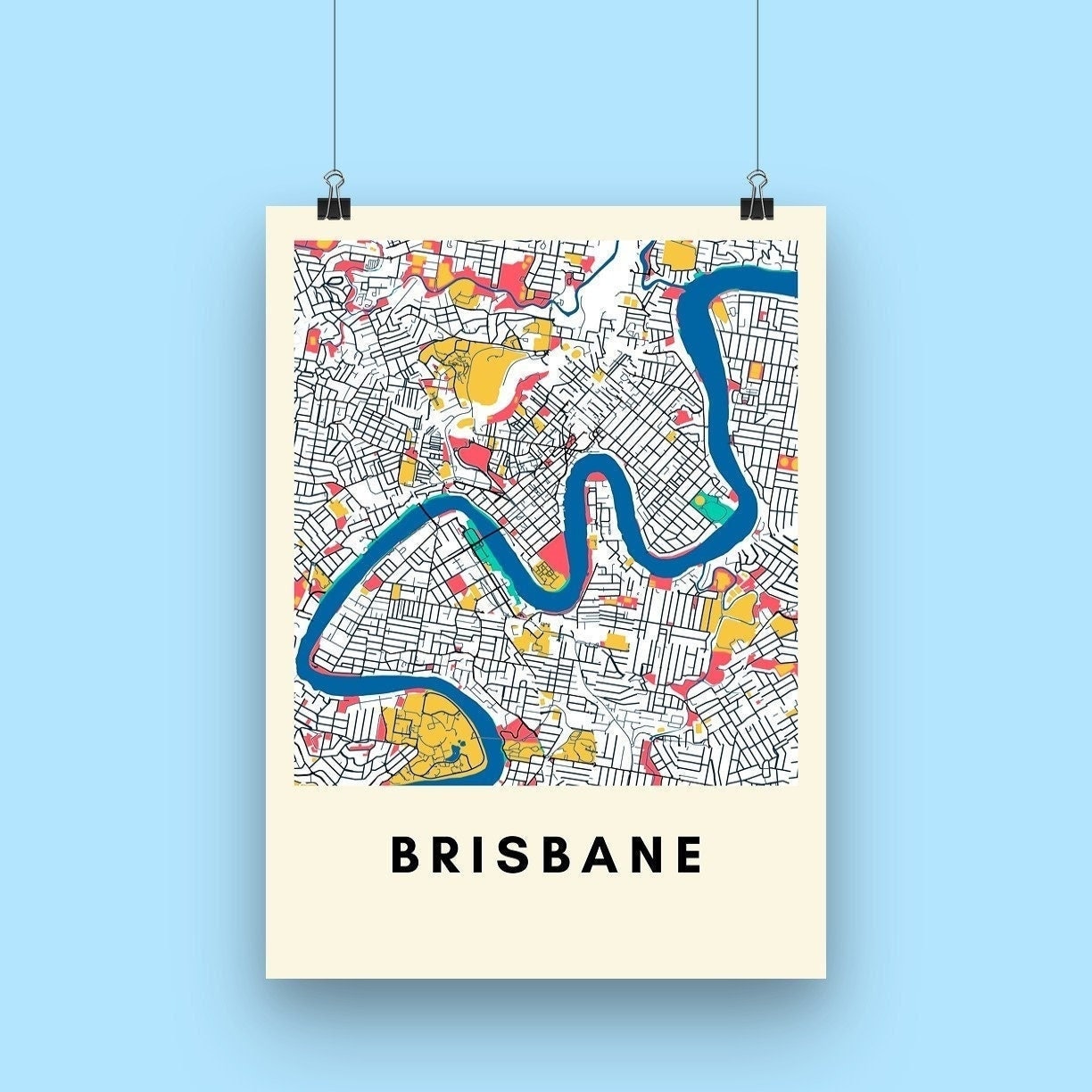 Brisbane Downtown Map