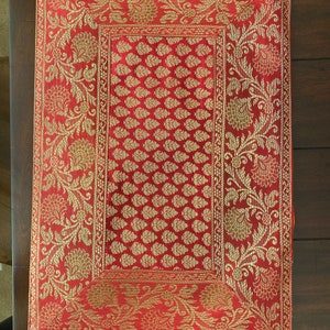 Table Placemat Red Table Setting Silk Dining Table Decor Silk Mat 12 X ...