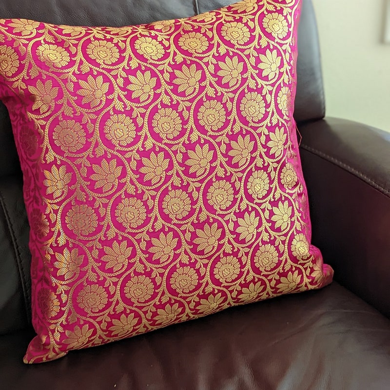 Satin Brocade Pillows - Etsy