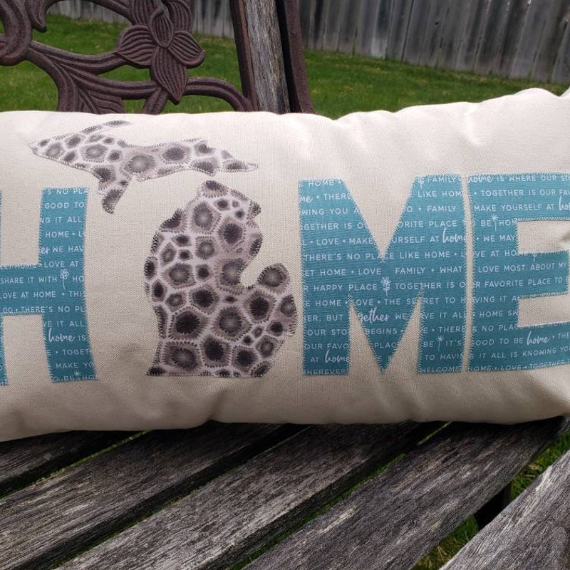 Michigan Pillow - Etsy