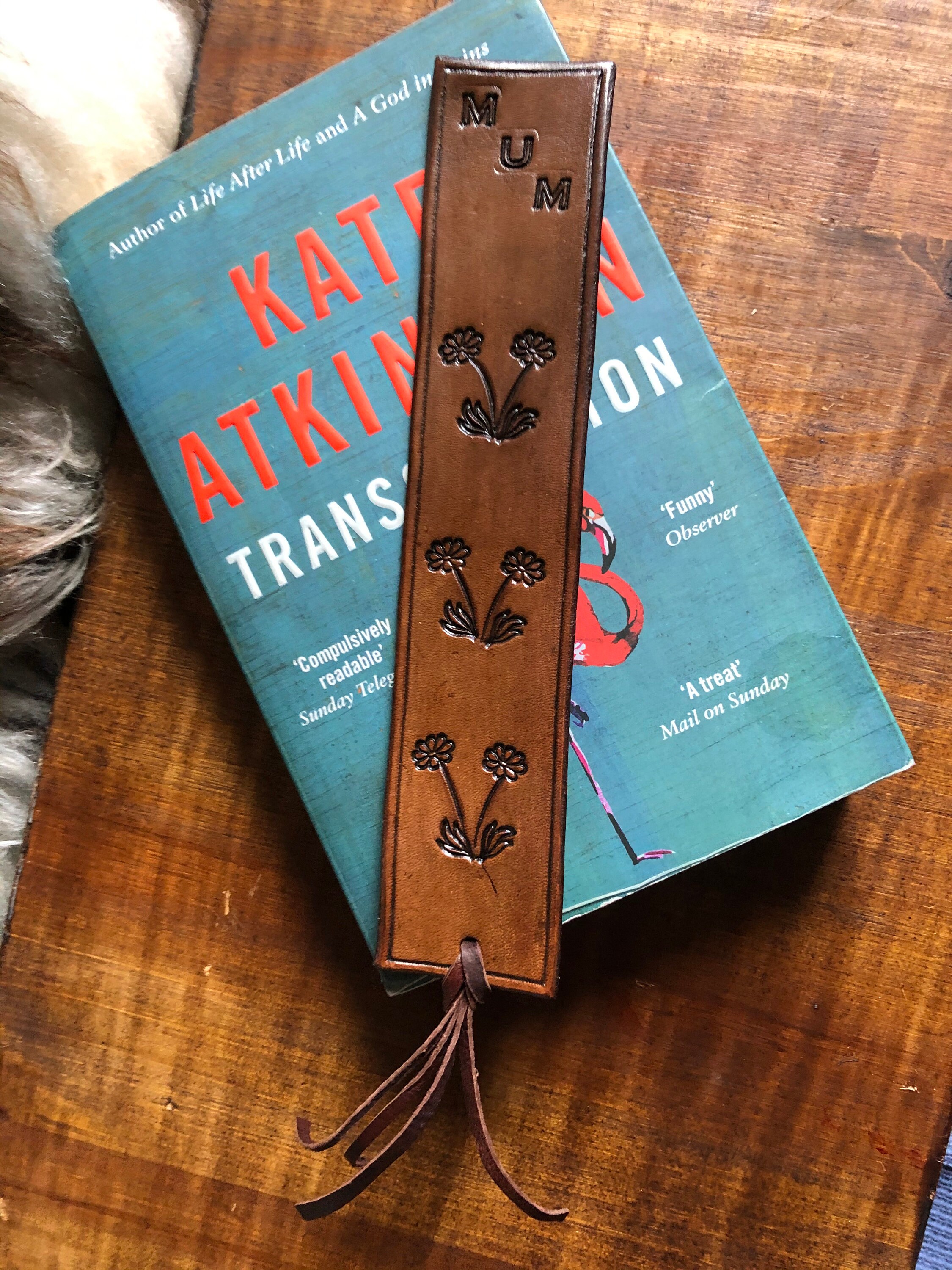 Custom Leather Bookmark Hand Stamped Leather Bookmark Page - Etsy Denmark