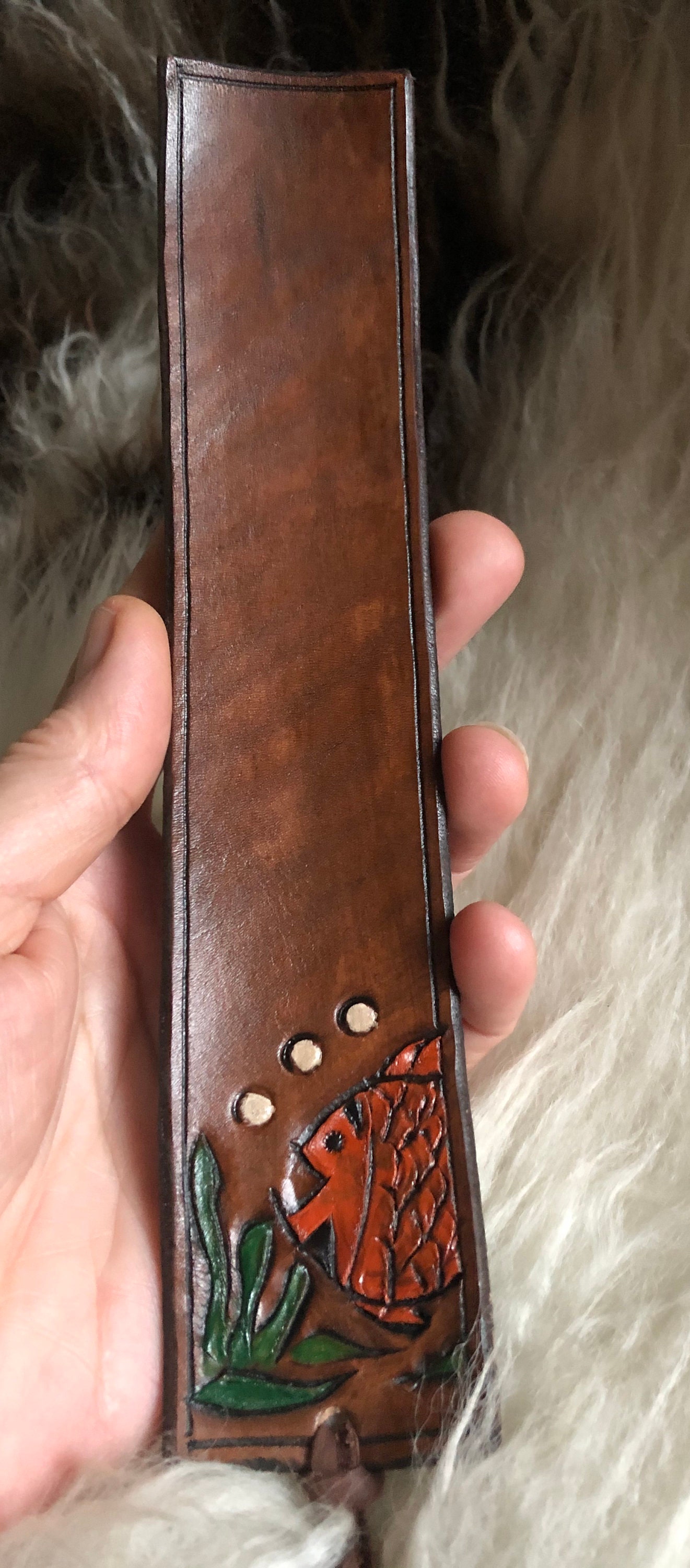 Leather Bookmark Handmade Bookmark Tooled Leather Bookmark - Etsy UK