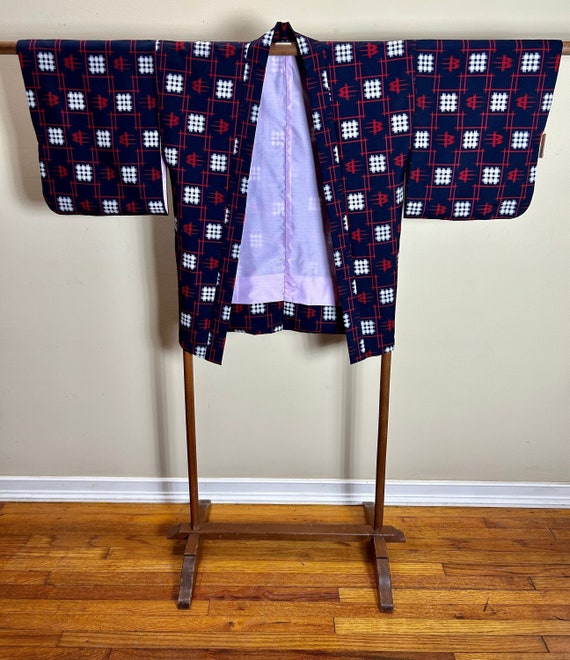 Vintage Japanese Wool Blend Haori Kimono - Etsy
