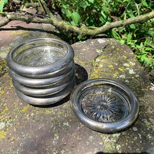 Retro Glass Coasters - Etsy