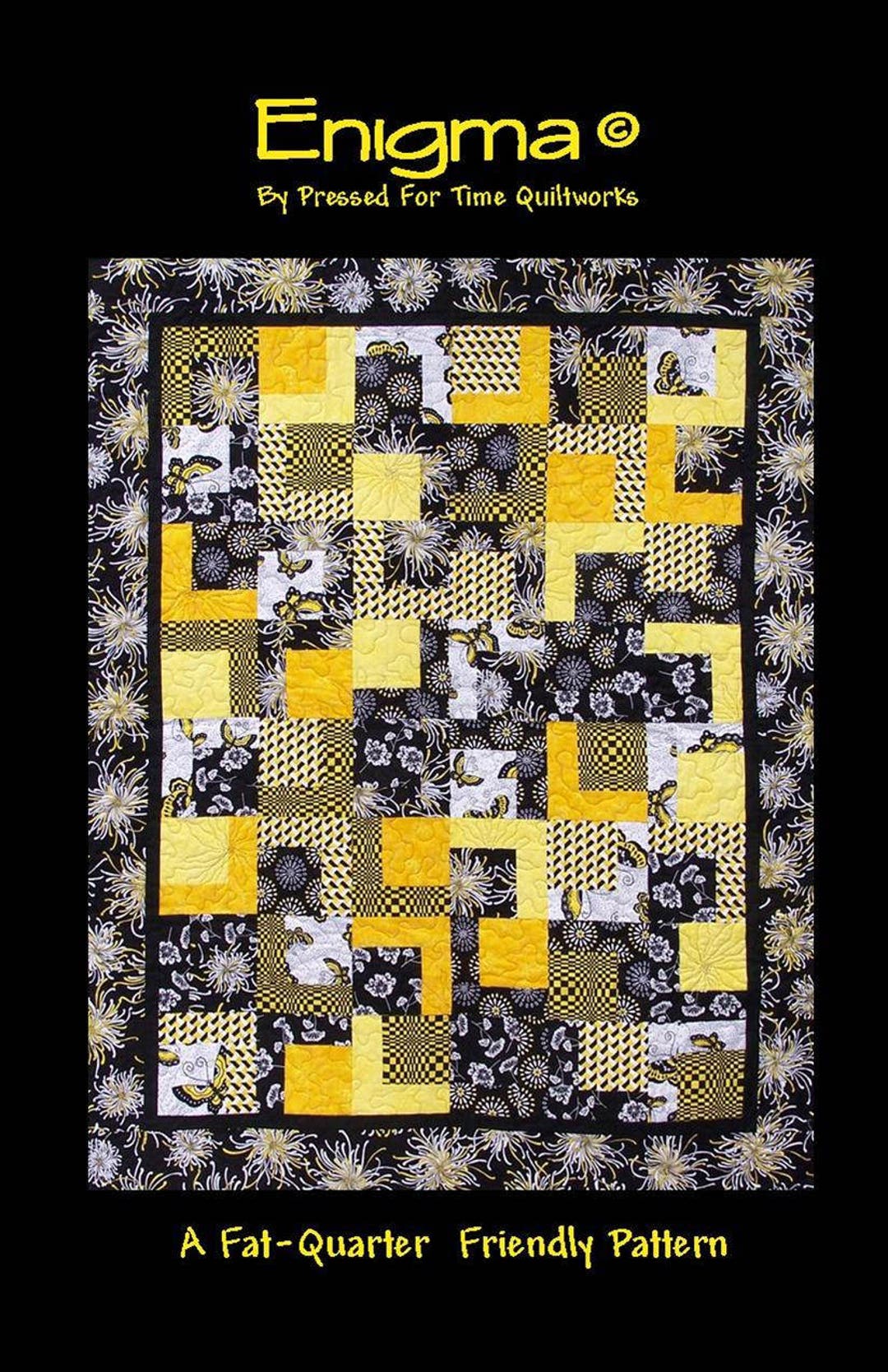 Enigma Fat-quarter Quilt Pattern, Beginning Quilt Pattern, Easy to Sew ...