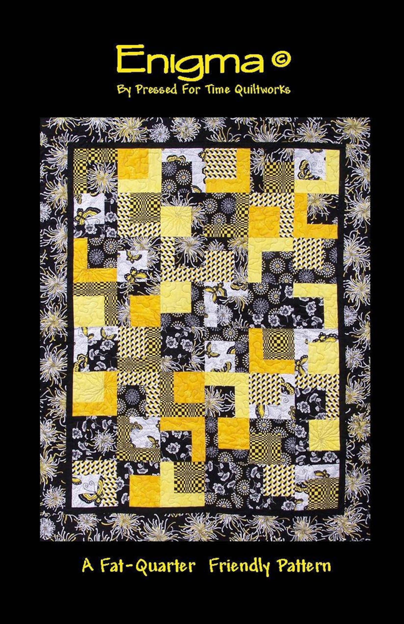 Enigma Fat-quarter Quilt Pattern, Beginning Quilt Pattern, Easy to Sew ...