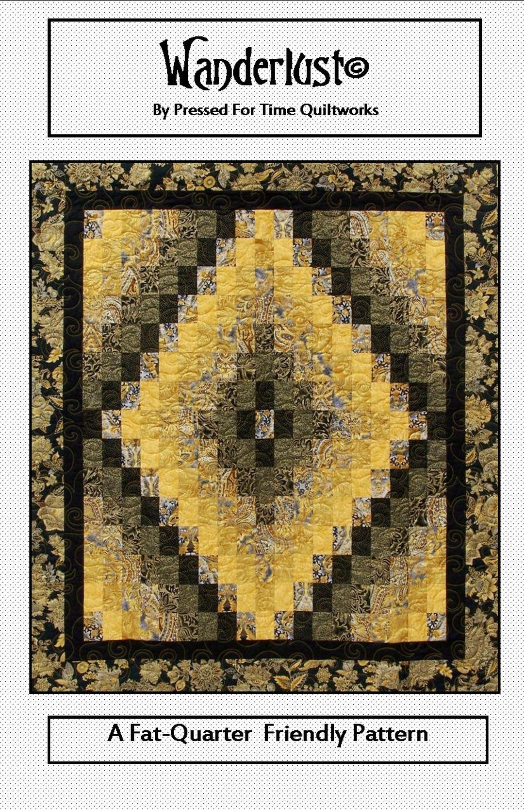 Wanderlust Fat-quarter Quilt Pattern, Beginning Quilt Pattern, Easy ...