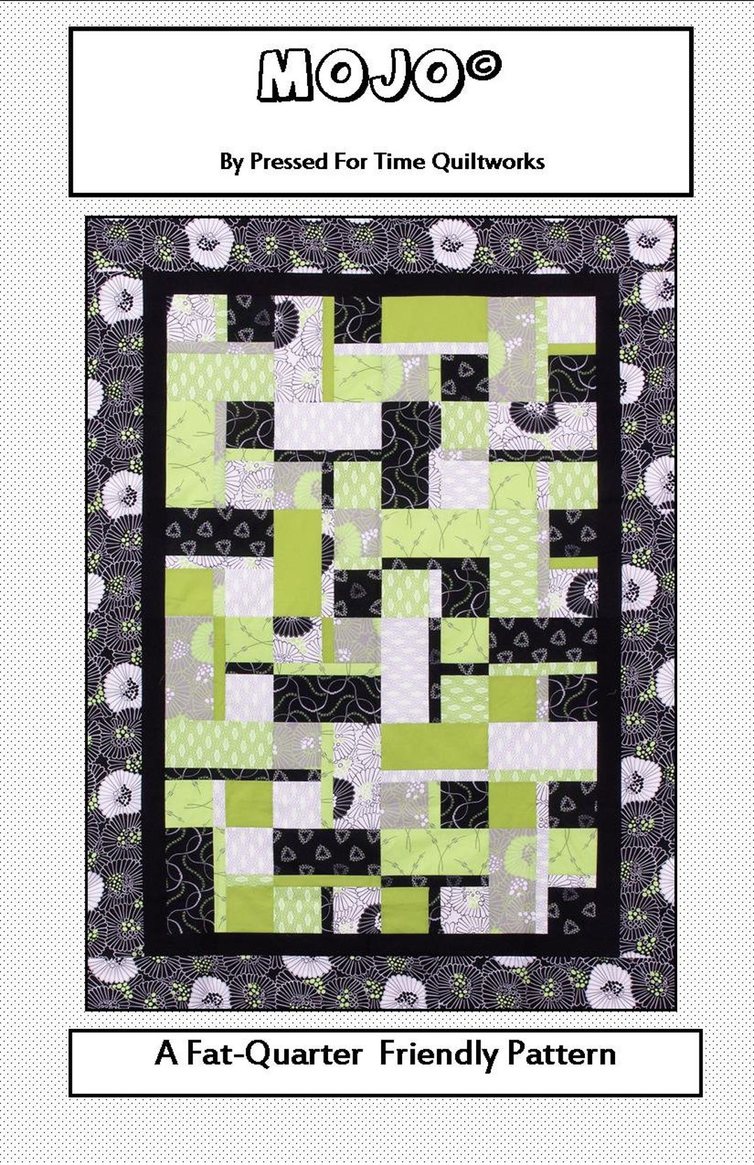Mojo Fat-quarter Quilt Pattern, Beginning Quilt Pattern, Easy Quilt to ...