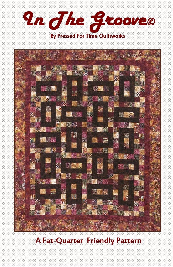In the Groove Fat-quarter Quilt Pattern Beginning Quilt | Etsy