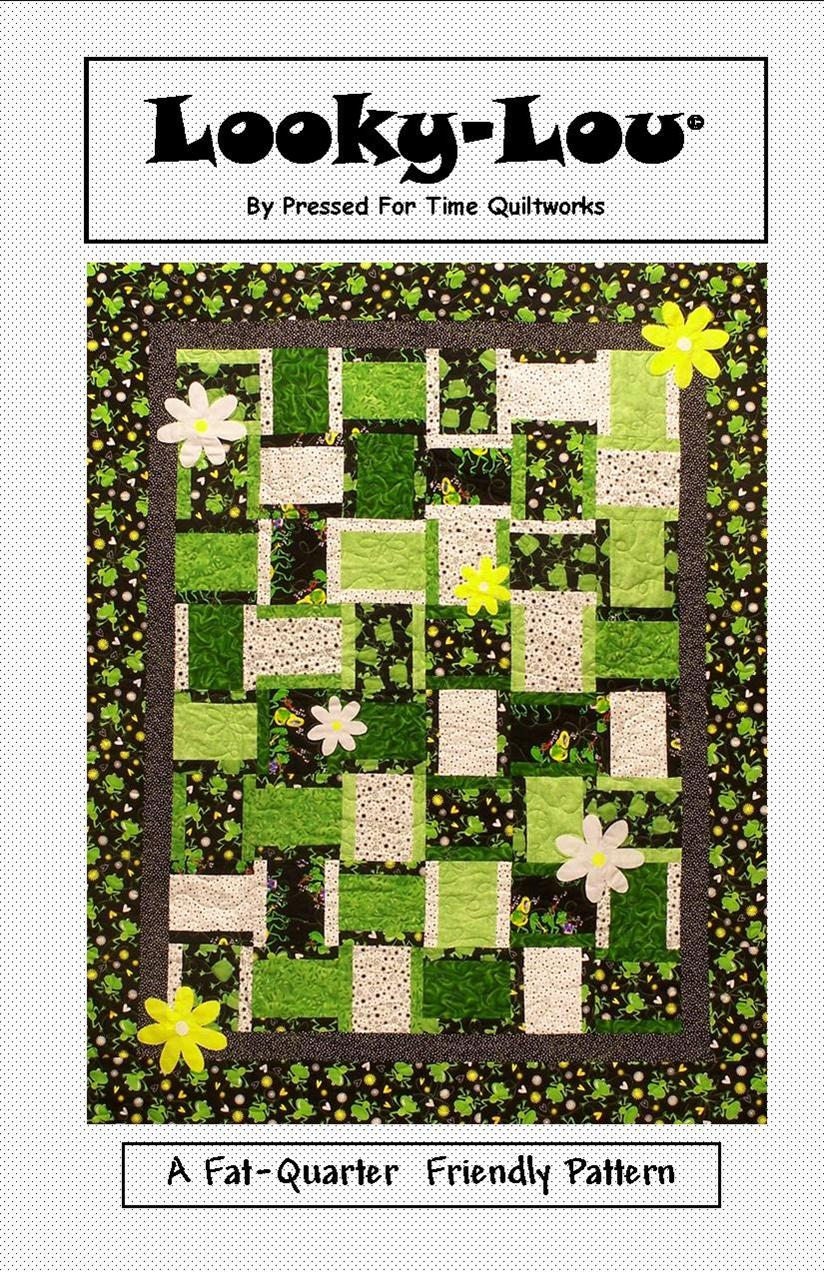 Looky-lou Fat-quarter Quilt Pattern, Beginning Quilt Pattern, Easy ...