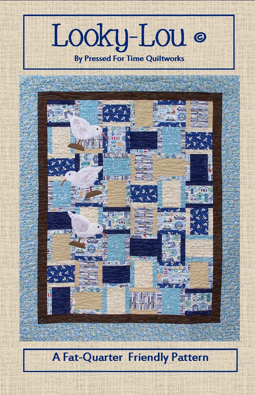 Looky-lou Fat-quarter Quilt Pattern, Beginning Quilt Pattern, Easy ...