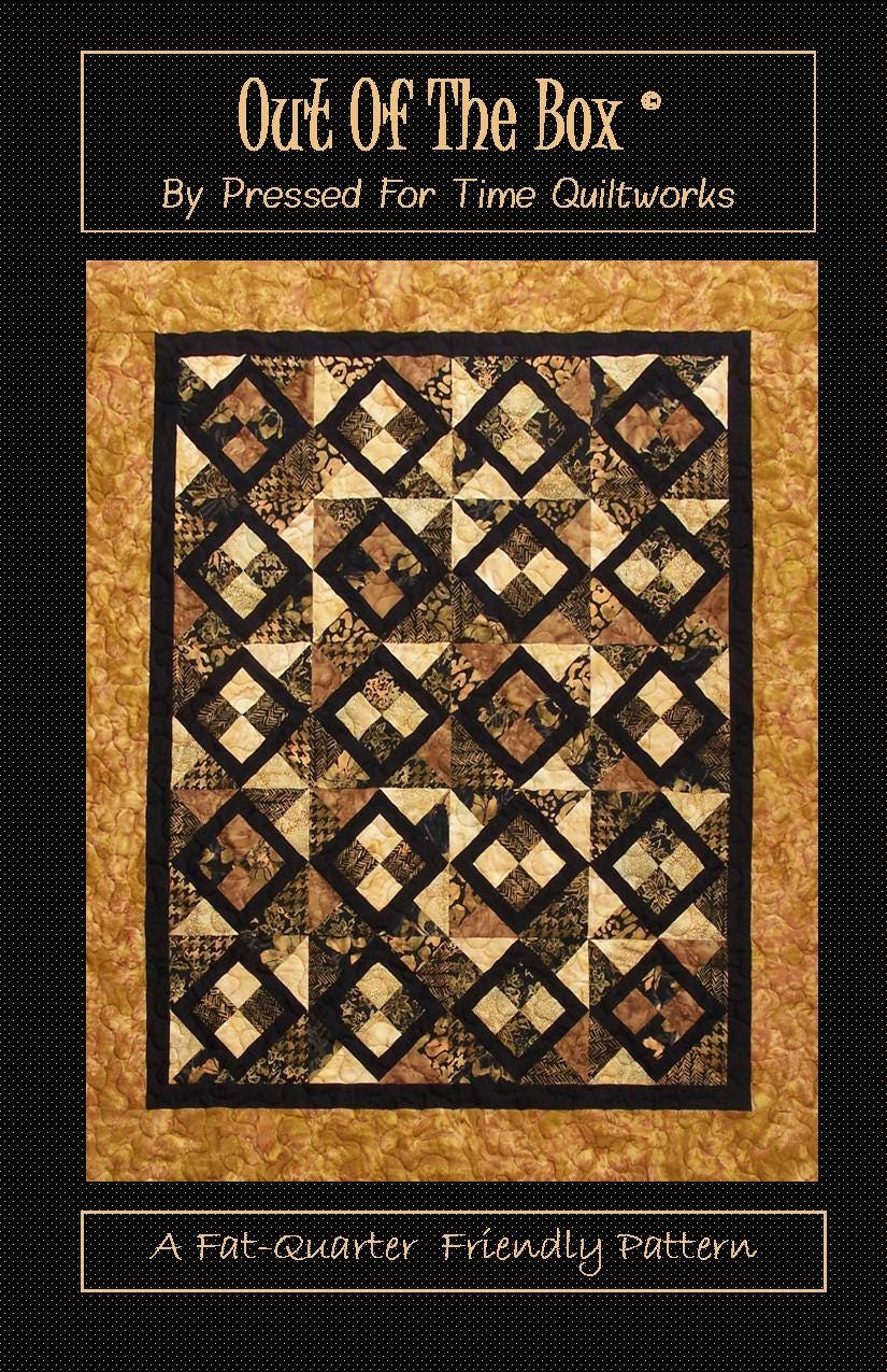 Out of the Box Fat-quarter Quilt Pattern, Beginning Quilt Pattern, Easy ...