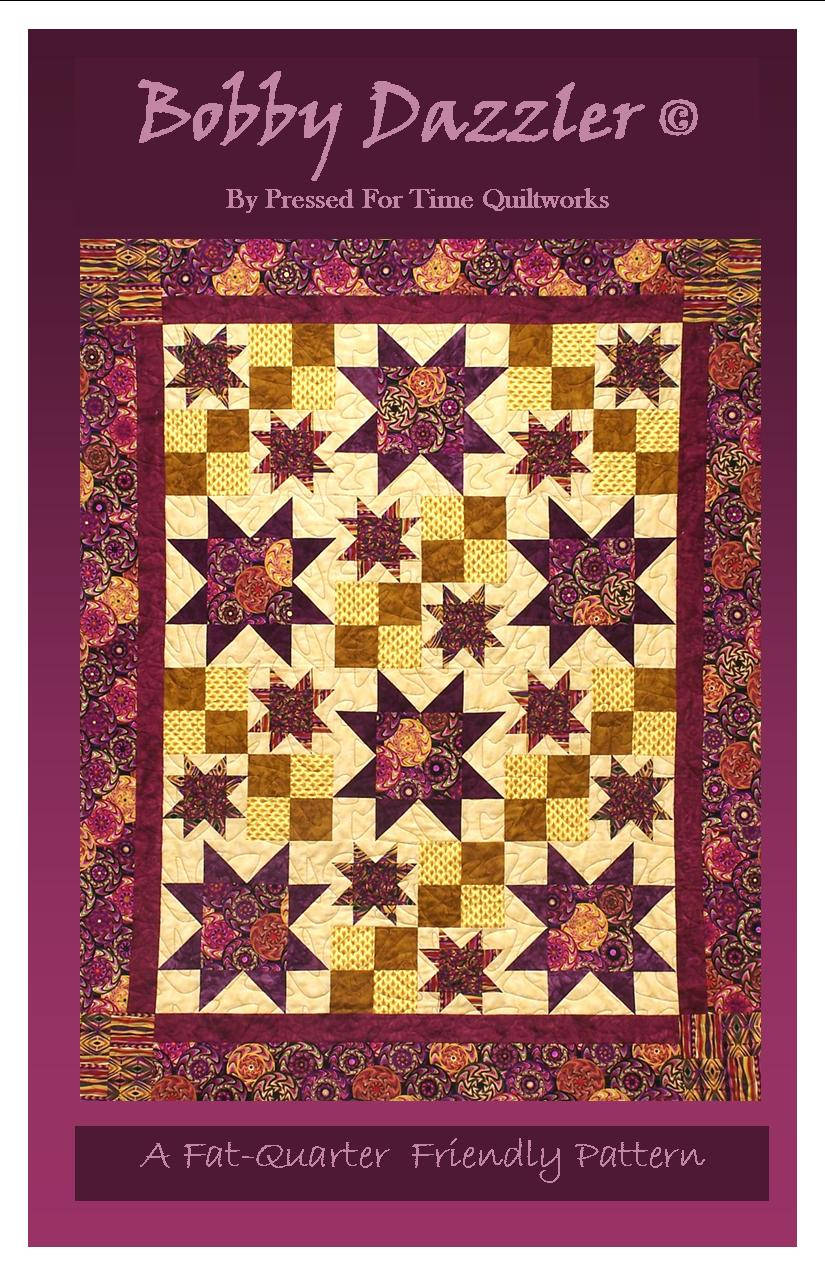 Bobby Dazzler Fat-quarter Quilt Pattern, Beginning Quilt Pattern, Easy ...